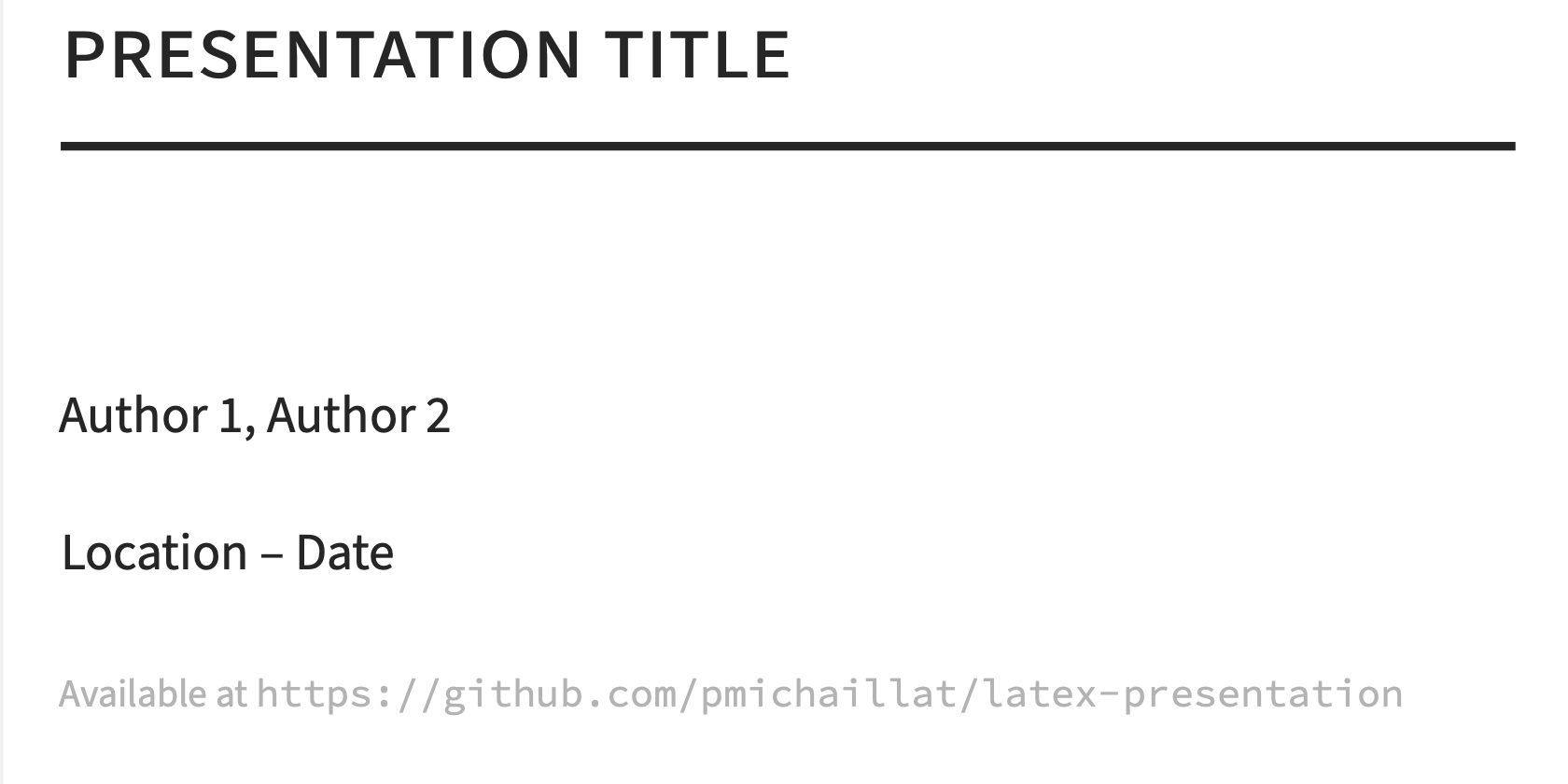 Minimalist LaTeX Template for Academic Presentations | Jeet Shah